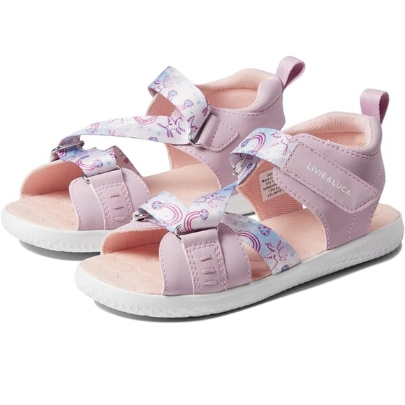 Livie & Luca | Shoes | Livie Luca Girls Unicorn Rainbow Sandals Pink8 ...